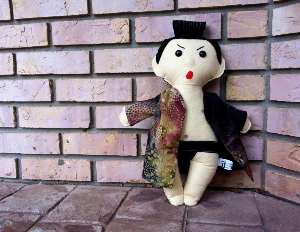 Boy Doll Felt Sumo Wrestler With Removable Kimono - 16" Plushie ...