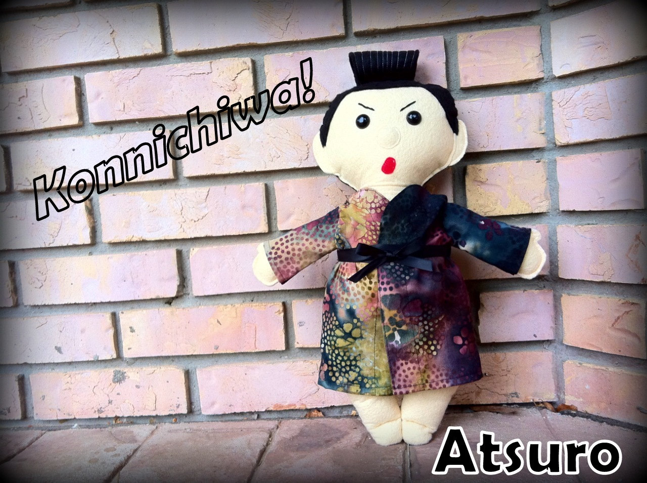 Boy Doll Felt Sumo Wrestler With Removable Kimono - 16" Plushie ...