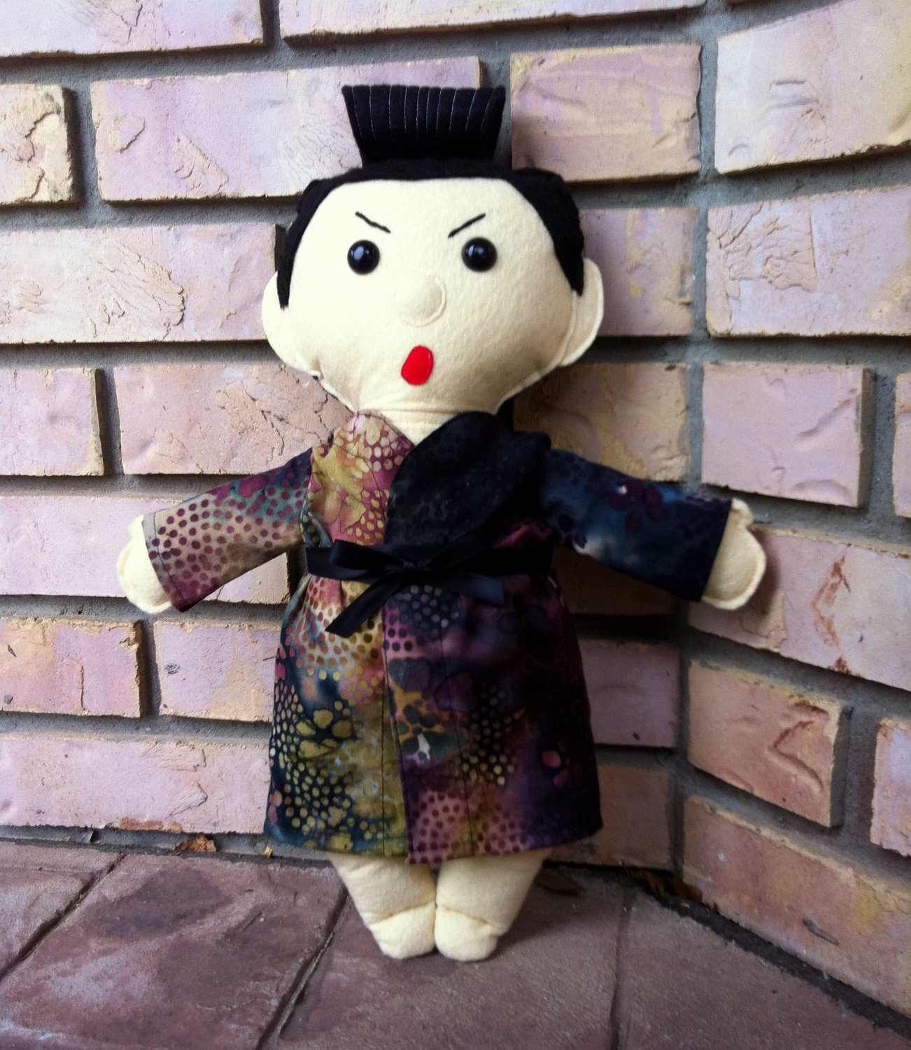 Boy Doll Felt Sumo Wrestler With Removable Kimono - 16" Plushie ...